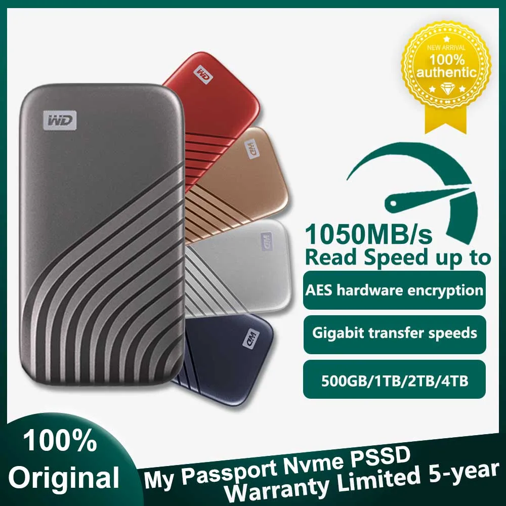 Western-Digital-WD-Portable-SSD-NVMe-External-Solid-State-Drive-500G ...