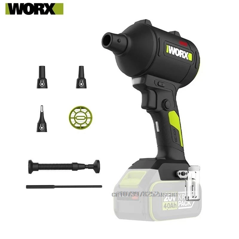 Worx WU093 Electric dust cleaner 20v Max 75000rpm 209m/s 2.08N 1.1m3 ...