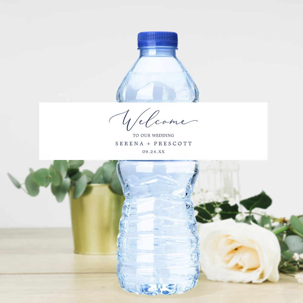 Personalized Water Bottle Label, Waterproof Stickers for Water Bottles ...