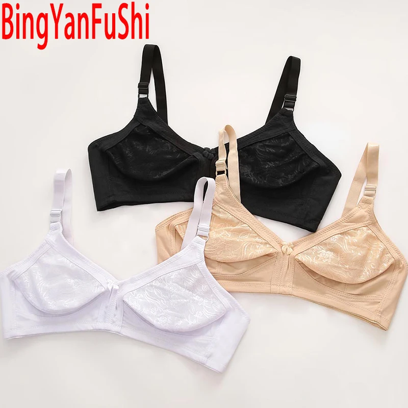 Summer Women Bra Breathable Leisure Intimate Cotton Bralette Minimizer ...
