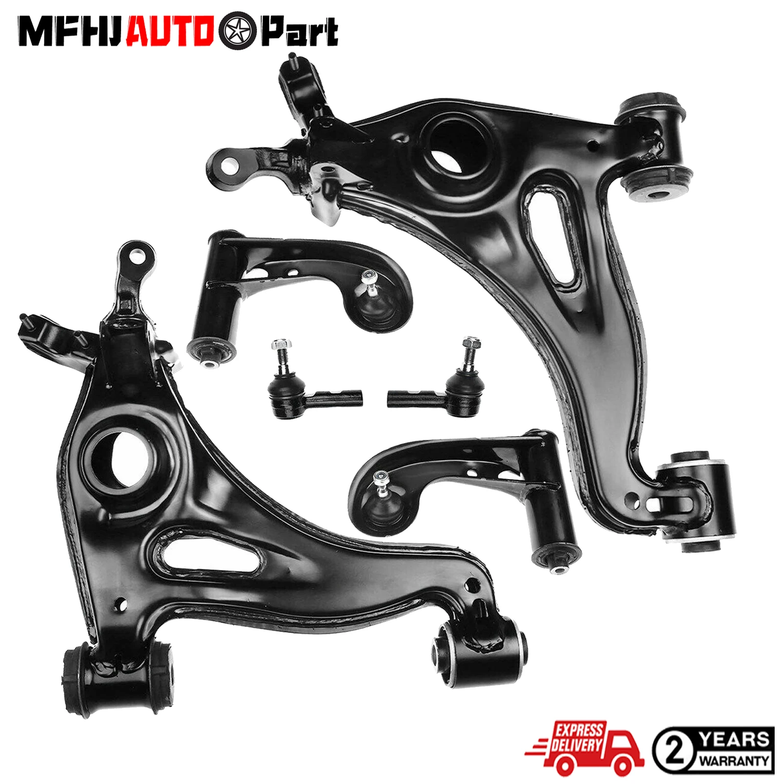 6PCS-Front-Lower-Suspension-Control-Arm-Ball-Joint-Kit-For-Mercedes ...