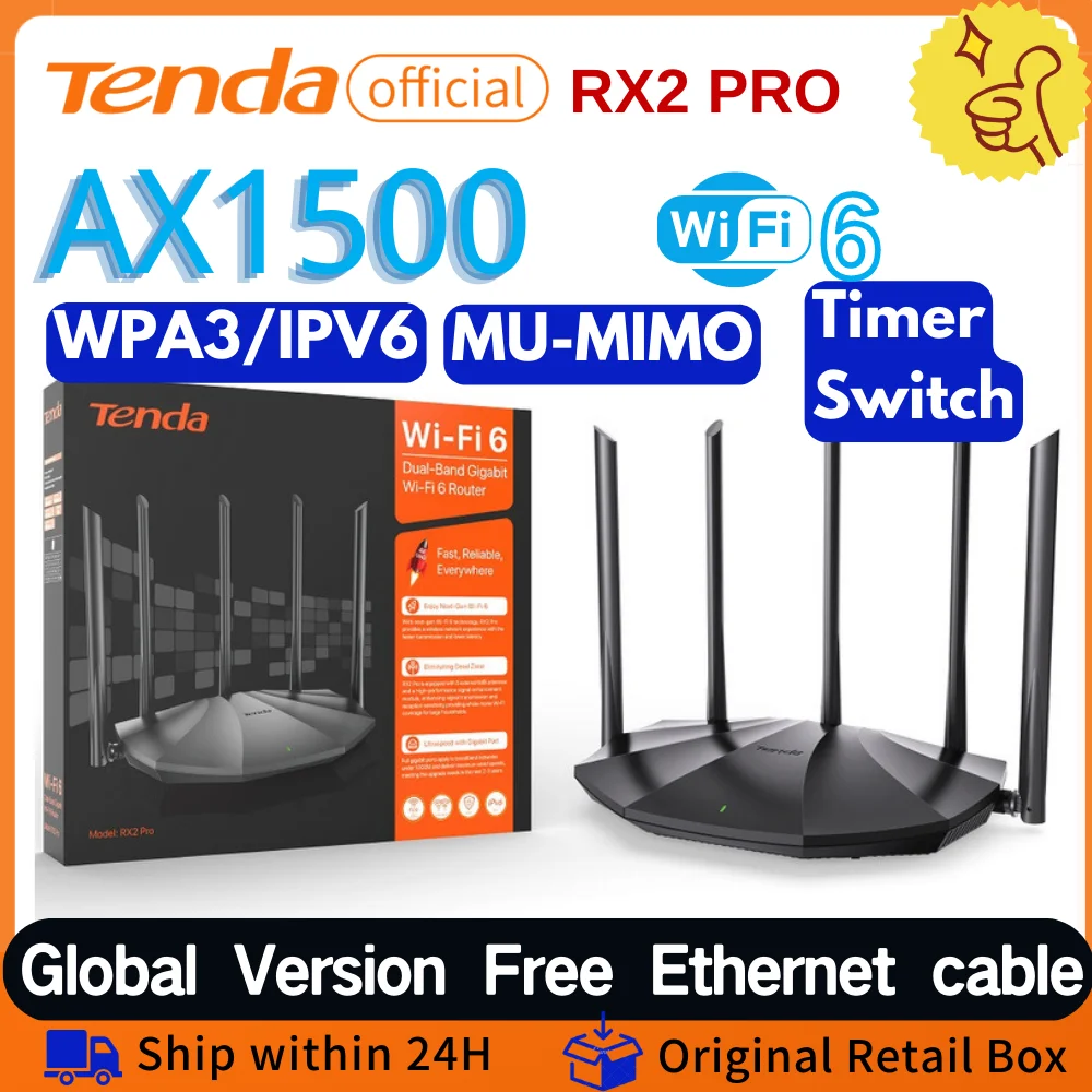Tenda-WIFI-6-Routeur-Gigabit-AX3000-3000mbps-Bi-bande-R-p-teur-Sans-Fil ...
