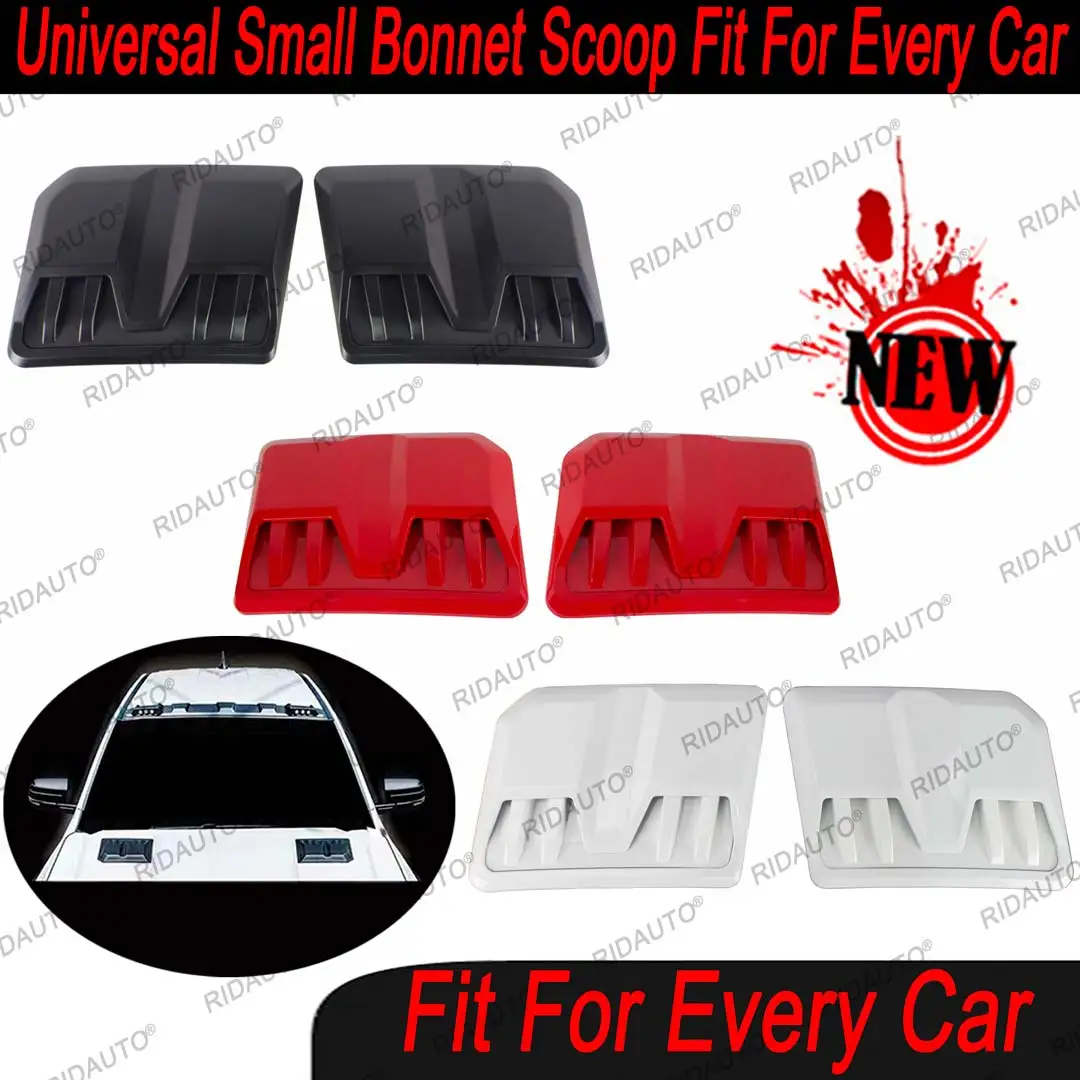 2PCS-Universal-Small-Pickup-Car-Air-Flow-Decorative-Intake-Hood-Scoop ...