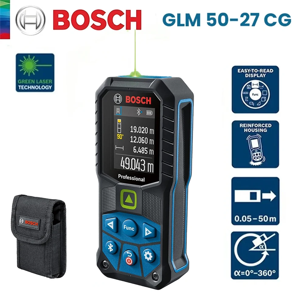 Bosch-50M-Laser-Distance-Meter-GLM-50-27-CG-Professional-Green-Laser ...