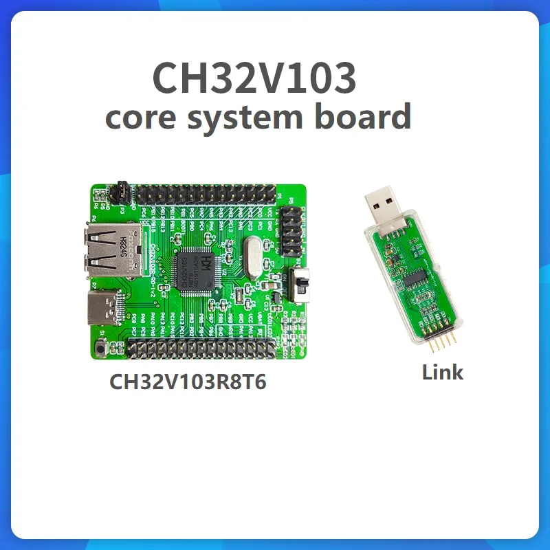 Placa do Sistema Core, download do Depurador, CH32V103, CH32V103R8T6 ...