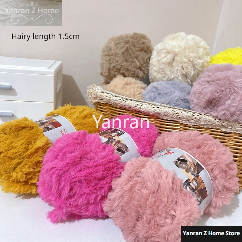 100g-Cat-Ear-Fur-Mink-Yarn-Bulk-Hat-Imitation-Mink-Fur-Coarse-Wool ...