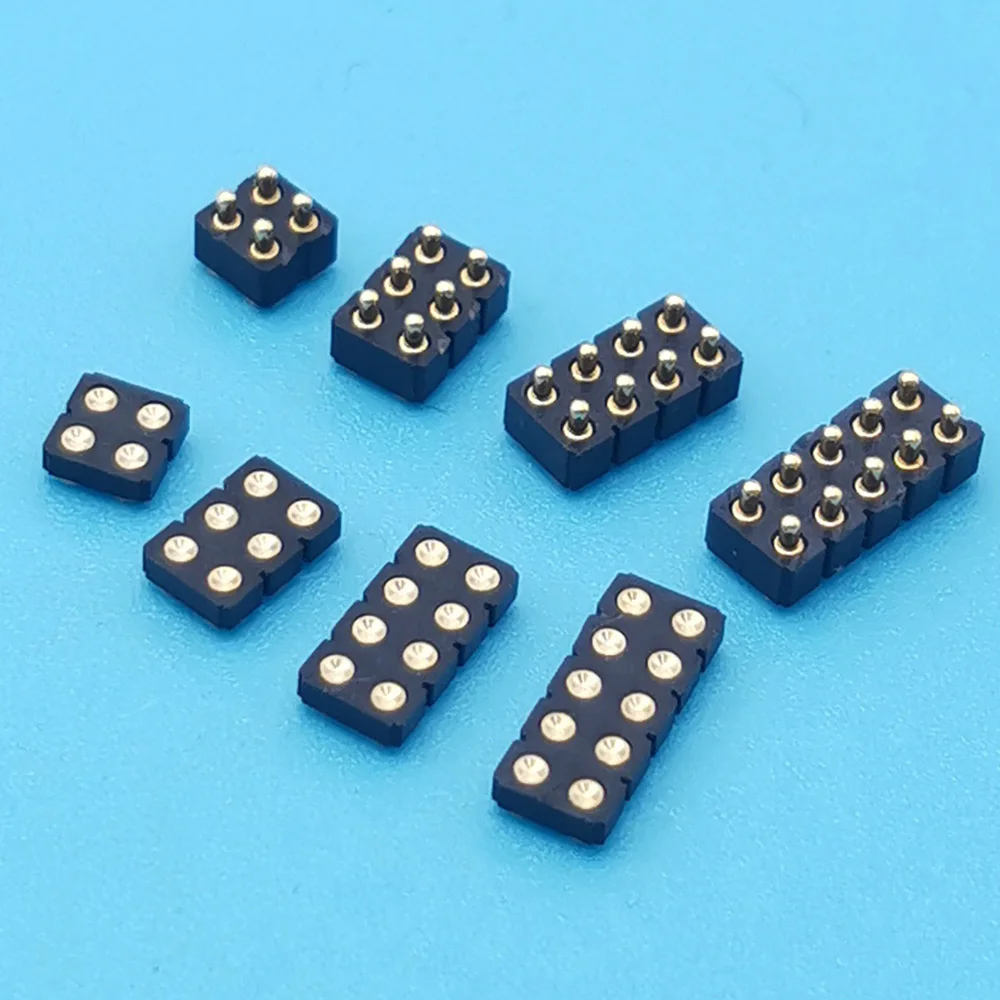 1-pair-Spring-Loaded-Pogo-pin-Connector-Socket-4P-6P-8P-10Pin-Pogopin ...