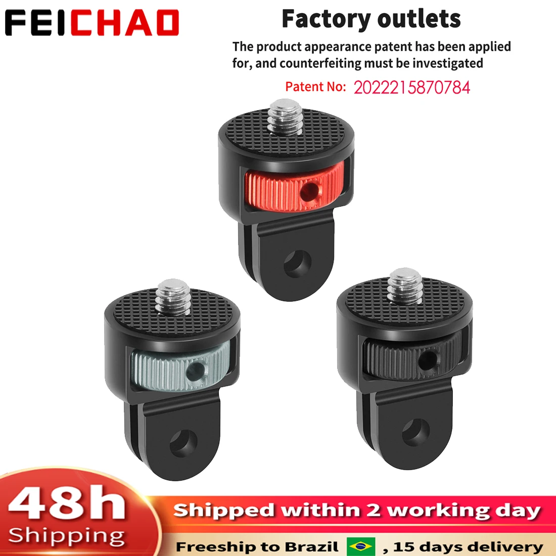 360-Swivel-1-4-Screw-Converter-Mini-Tripod-Adapter-for-GoPro-Hero-13-12 ...