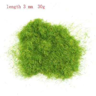 30g Miniature Scene Model Materia Turf Flock Lawn Nylon Grass Powder ...