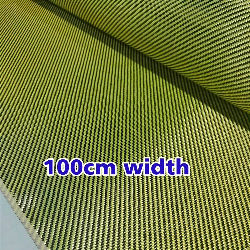 3K-200g-Carbon-fiber-Yellow-Kevlar-mixed-Fabric-2x2-Twill-Kevlar-Aramid ...
