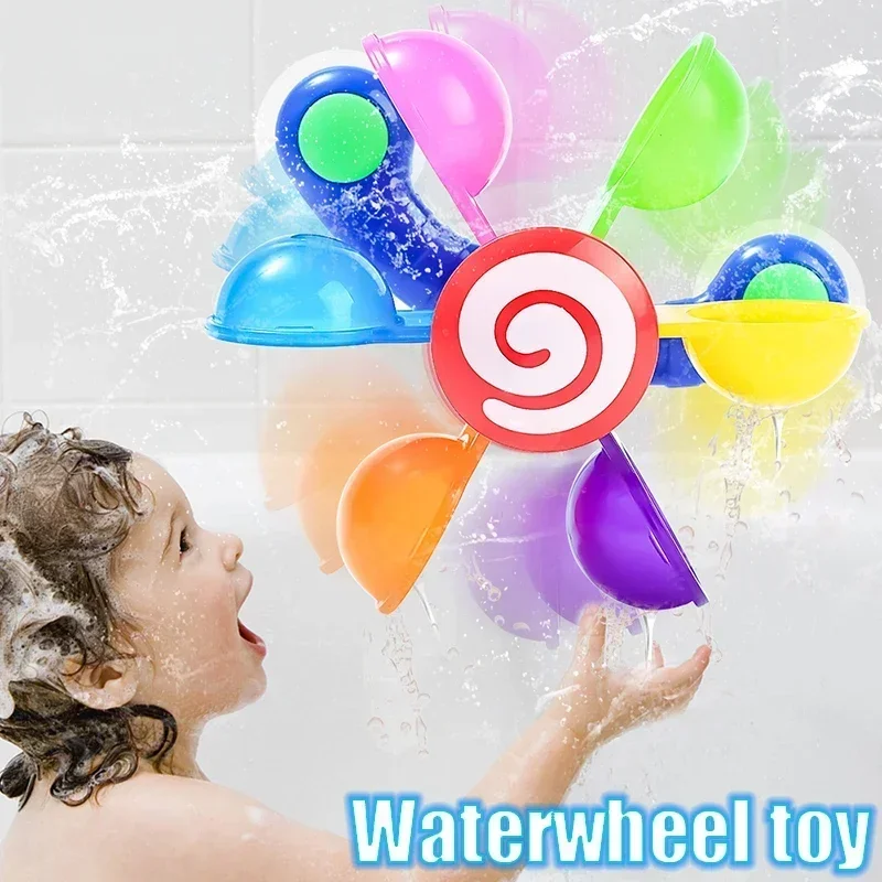 Colorful-Bathing-Toy-Baby-Waterwheel-Spray-Play-Set-for-Kids-Boy ...