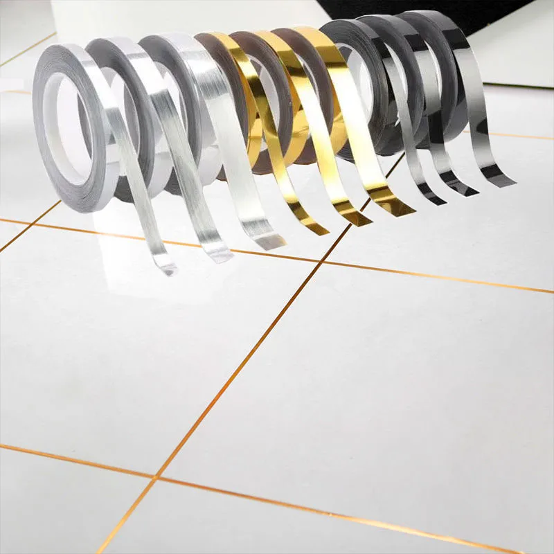 50M-Gold-Black-Self-Adhesive-Tile-Stickers-Tape-Floor-Waterproof-Wall ...