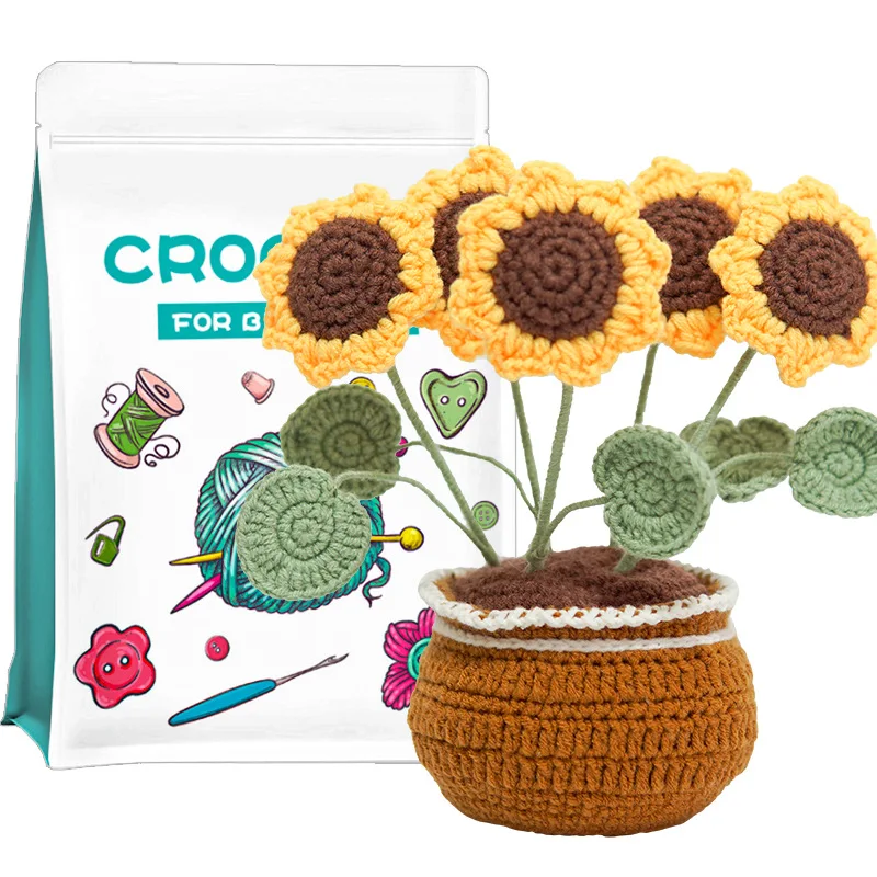 Sunflower Crochet Beginner Kits | Gifts Flash