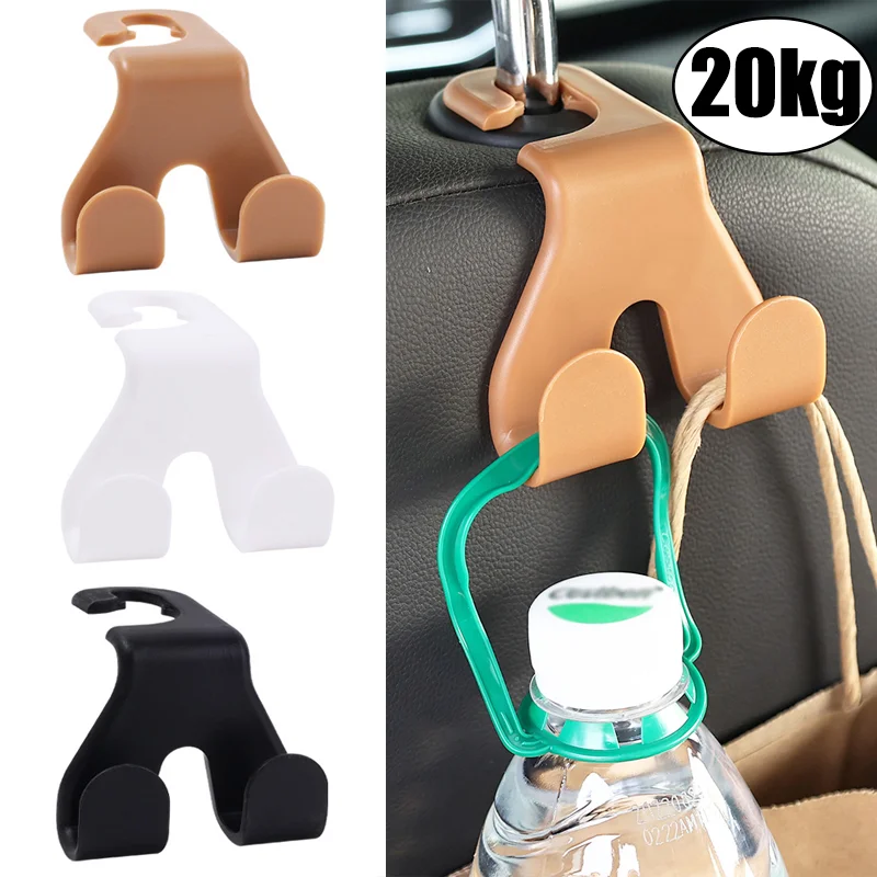 Car Seat Back Double-head Hook Auto Rear Seat Headrest Hanger Internal ...