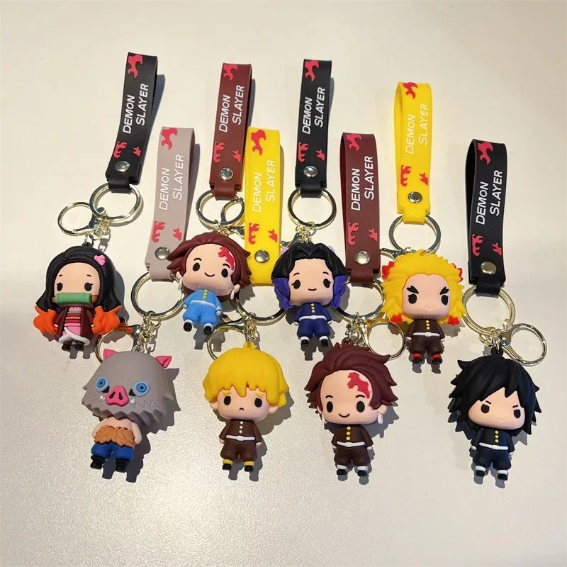 Anime-Demon-Slayer-3D-Rubber-Keychain-Kimetsu-No-Yaiba-Key-Chains ...