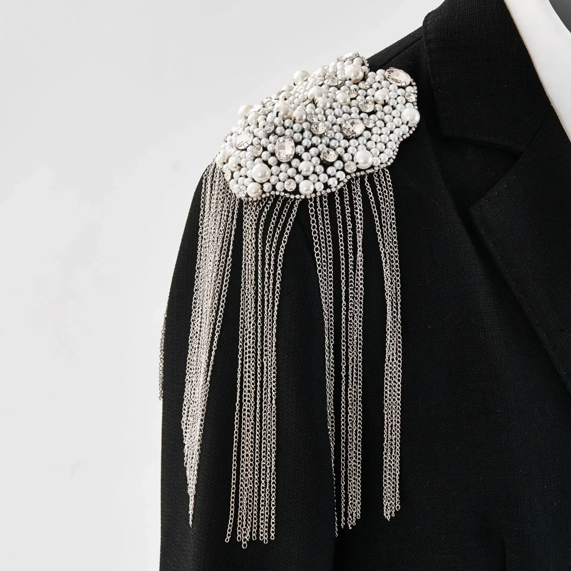 2pcs/set Luxury Beaded epaulette for nightblub clothes Punk retro ...