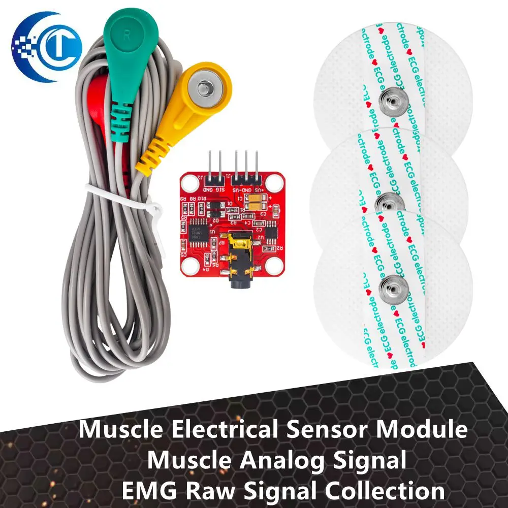 Muscle-Electrical-Sensor-Module-Muscle-Analog-Signal-EMG-Raw-Signal ...
