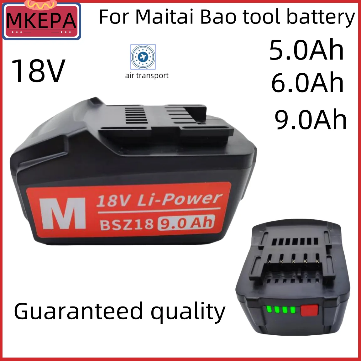 18V 9.0Ah Battery for Metabo Cordless Power Tool Drill Drivers Wrench ...