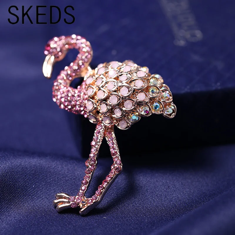 Luxury-Crystal-Flamingo-Retro-Brooches-For-Women-Elegant-Full ...