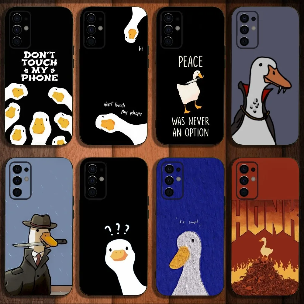 Cartoon-Funny-Duck-Phone-Case-For-Samsung-S24-S21-S22-S23-S30-Ultra-S20 ...