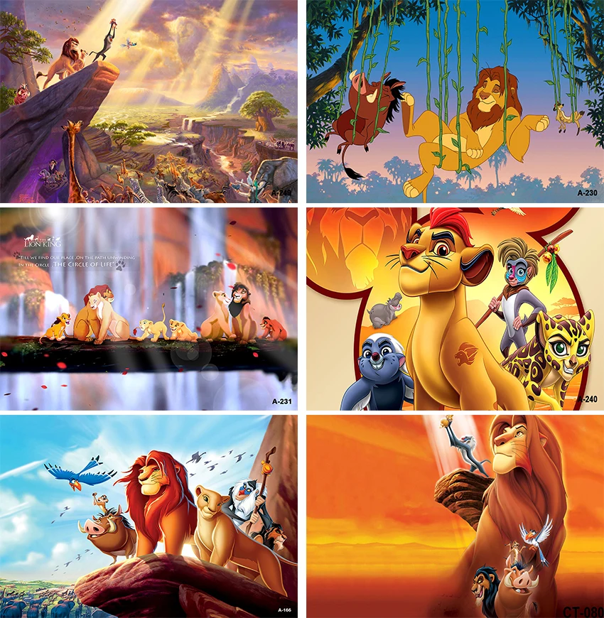 Telón de fondo personalizado de Disney Simba, Rey León, bosque, fiesta ...