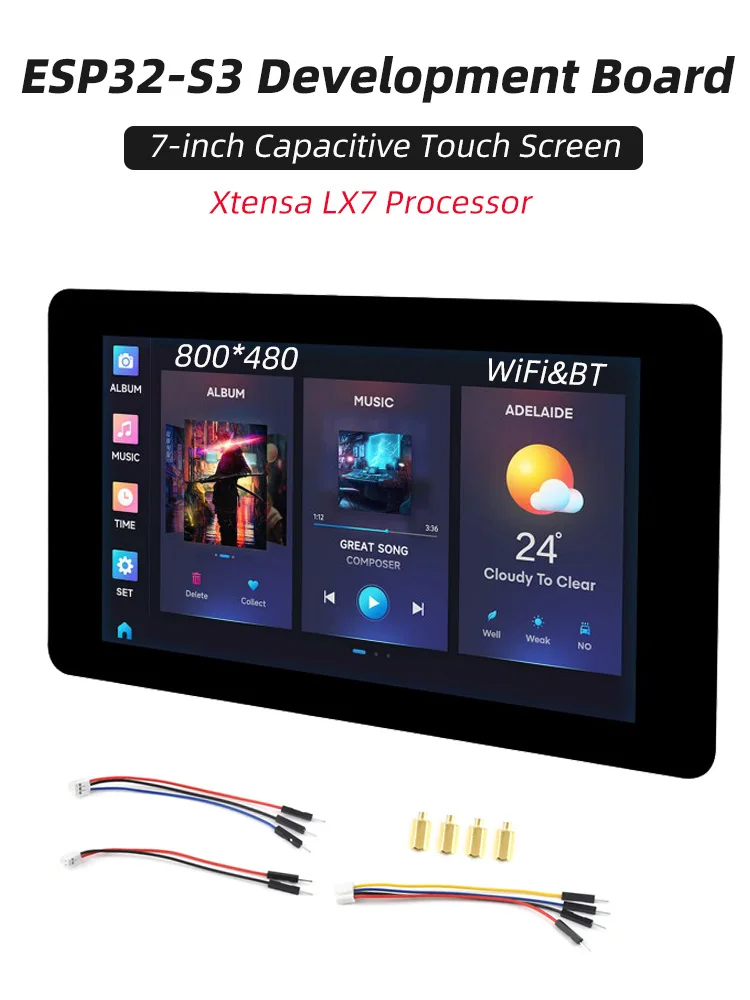Esp32 S3 7 Inch Capacitive Touch Display Development Board 800 480 32 Bit Lx7 Dual Core