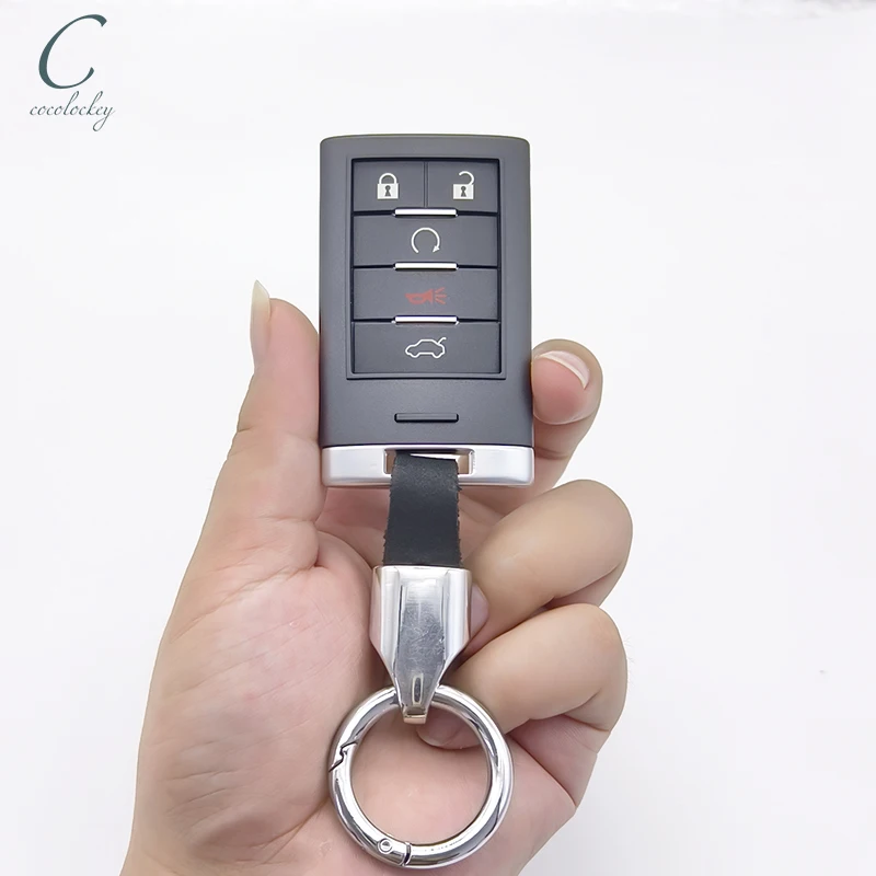 Cocolockey 5Button Smart Remote Key Shell for Cadillac STS CTS 2008 ...