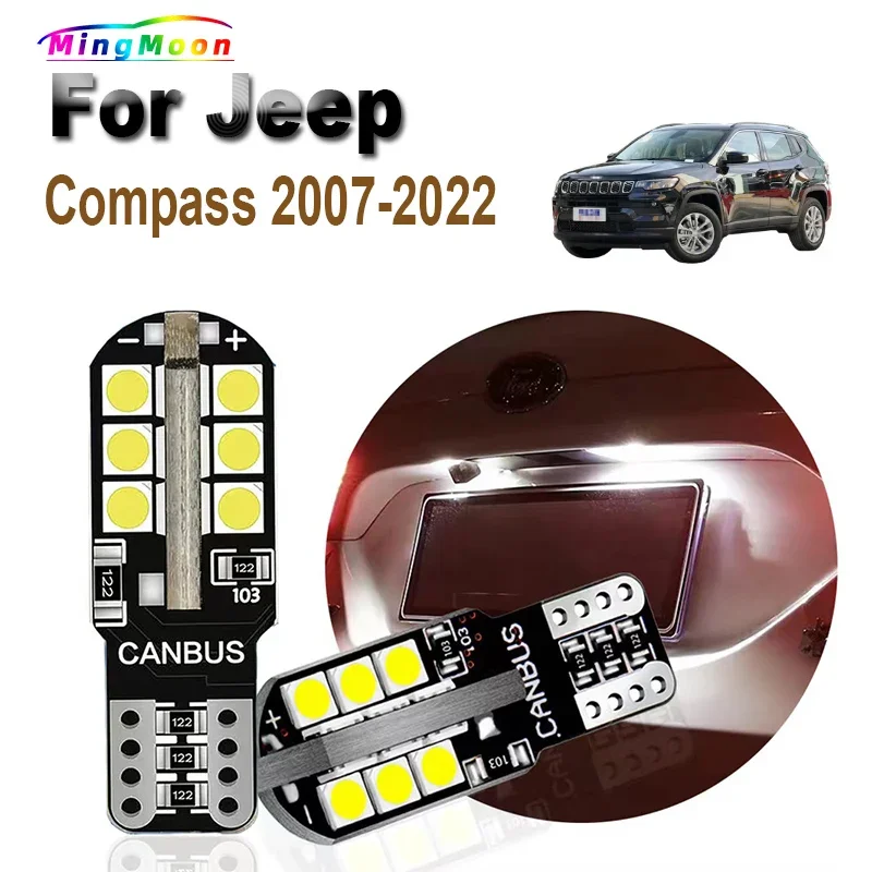 2Pcs-T10-Car-LED-Bulbs-License-Plate-Parking-Lamp-For-Jeep-Compass-2007 ...