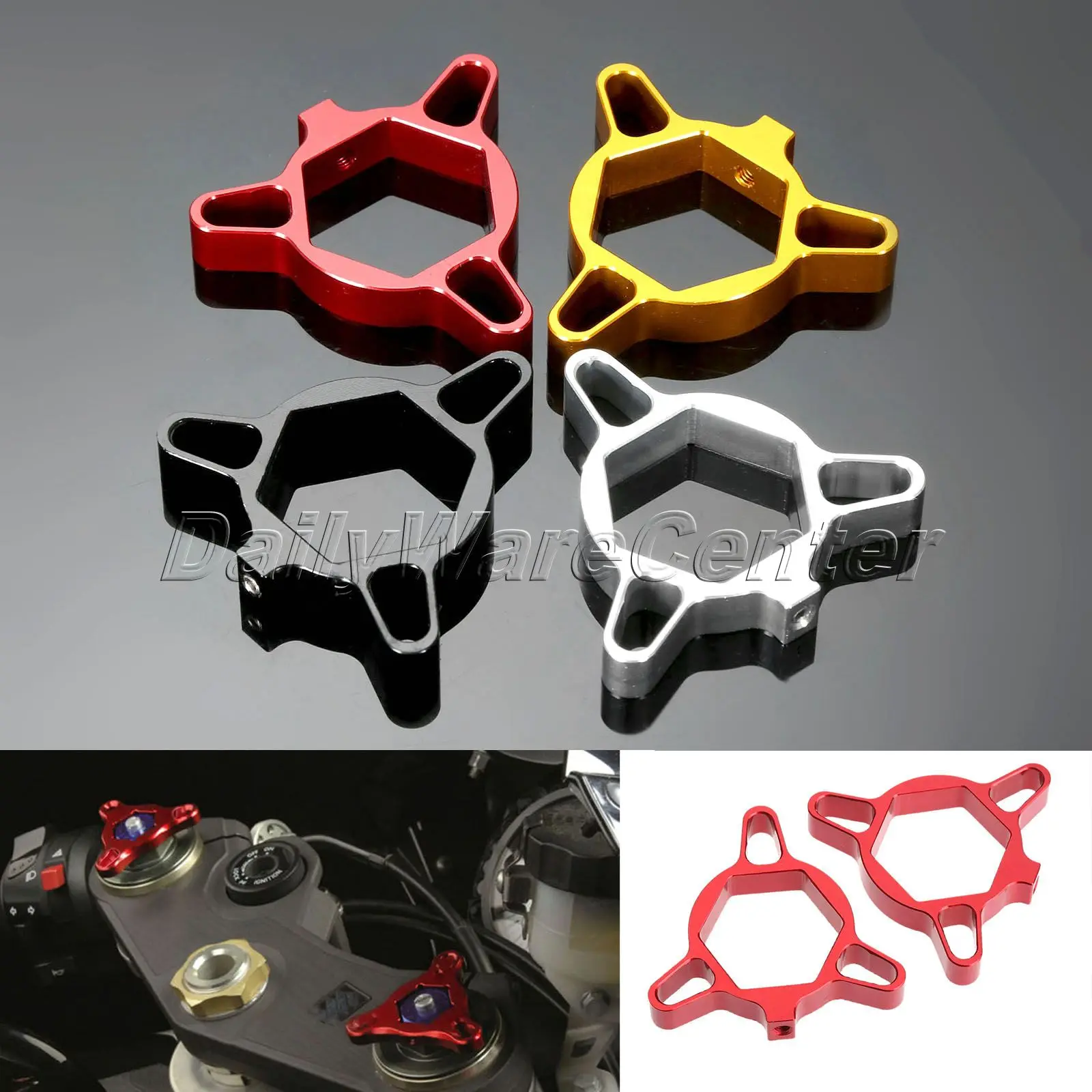 2Pcs-22mm-Motorcycle-CNC-Aluminum-Fork-Preload-Adjusters-For-Honda-CBR600RR-1000RR-Kawasaki ...