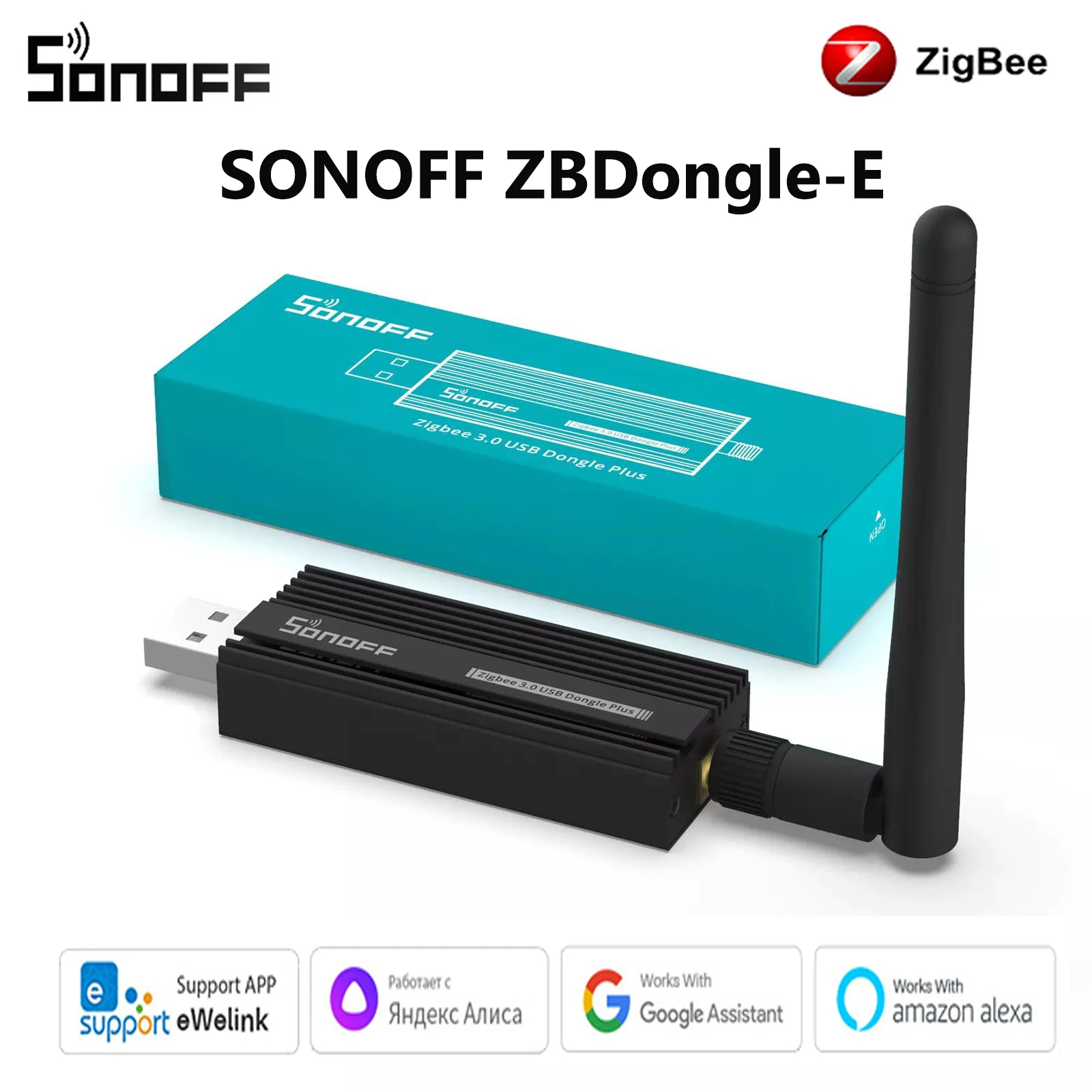 SONOFF-ZBDongle-E-Zigbee-3-0-USB-Dongle-Plus-Wireless-Zigbee-Gateway-Analyzer-Zigbee2MQTT-USB ...