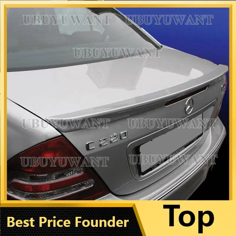 W203 탄소 섬유/FRP 후면 윙 립 스포일러 메르세데스 벤츠 C 클래스 W203 C180 C200 C260 C320 2001 2002 2003 2004 2005 2006 ...