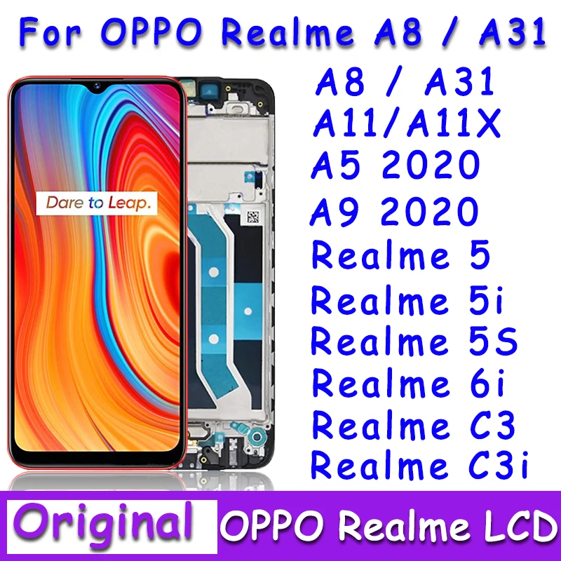 Original-For-OPPO-Realme-C3-LCD-Touch-Screen-For-OPPO-A9-A5-A31-2020-A8 ...