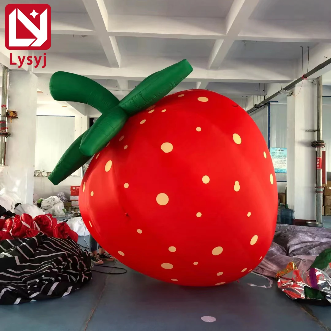1PC-Giant-Inflatable-Strawberry-Air-Blow-Cartoon-Fruit-Balloon-Building ...