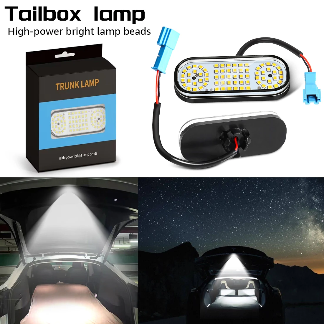 70 LED For Tesla Model Y 2021 2022 2023 2024 Trunk Lights Interior ...