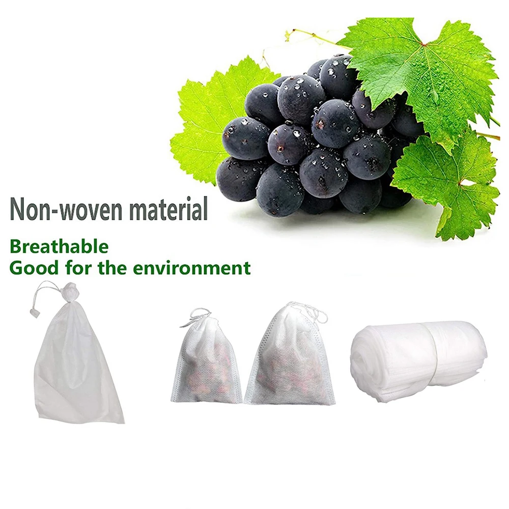 100pcs-Growth-Bag-Non-Woven-Fruit-Grape-Protection-Bag-Fruits-Protect ...