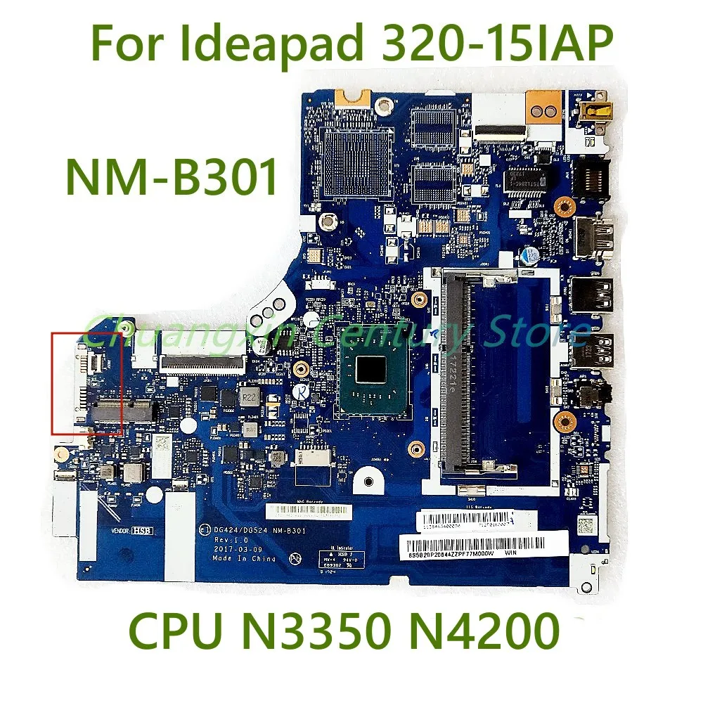 For Lenovo Ideapad 320-15IAP Laptop motherboard DG424/DG524 NM-B301 ...