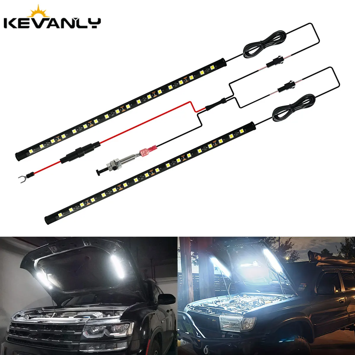 1 set LED Car Engine Under Hood Light Kit Waterproof 12V Car LED Strip ...