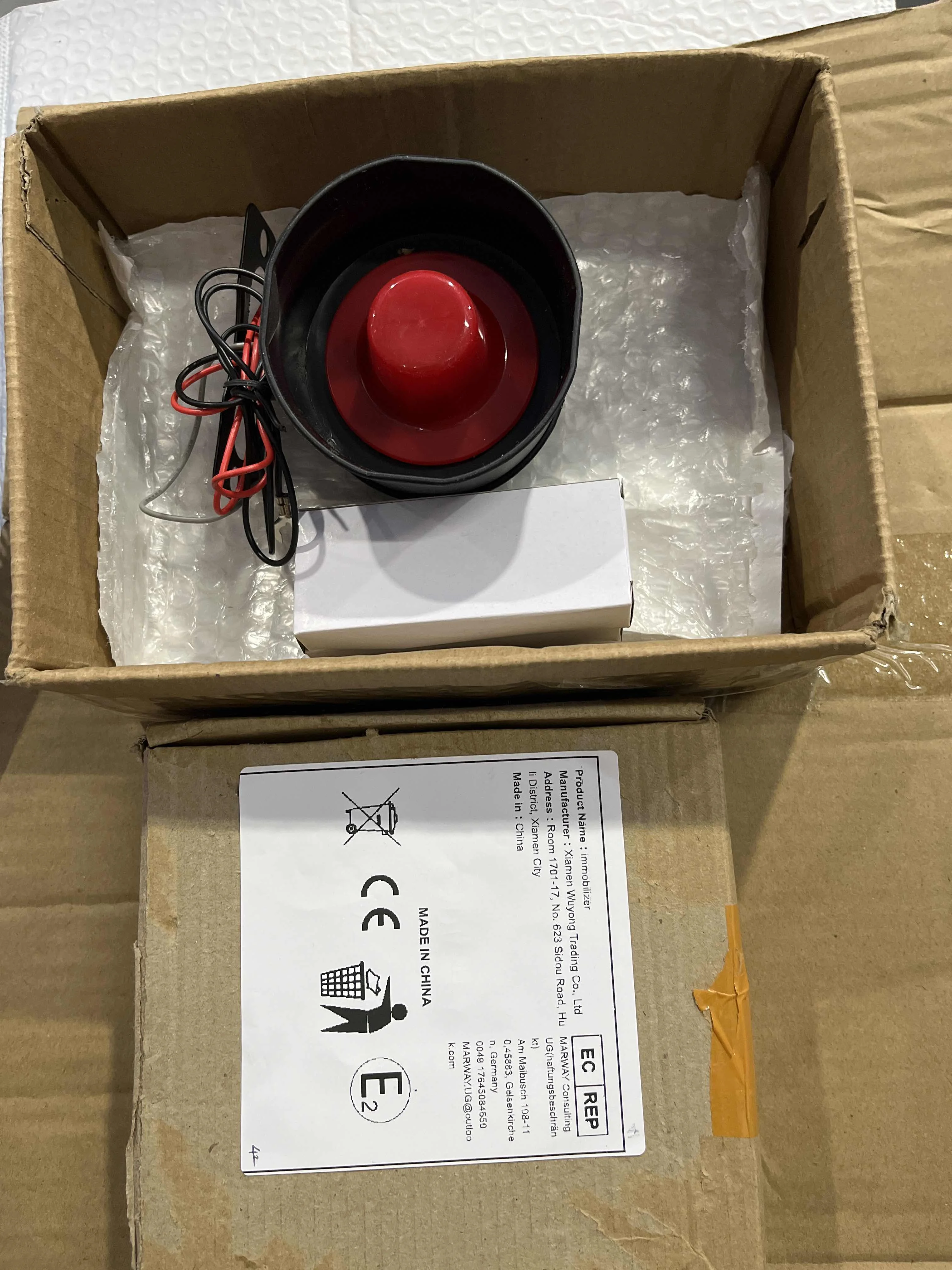 12V-Car-Security-System-Horn-Siren-Alarm-with-2-Remote-Controls-Anti ...