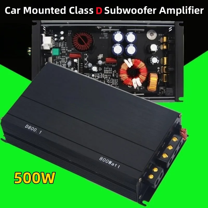 Car Mounted Class D 500W Single Channel Dual Voice Coil Pure Bass ...