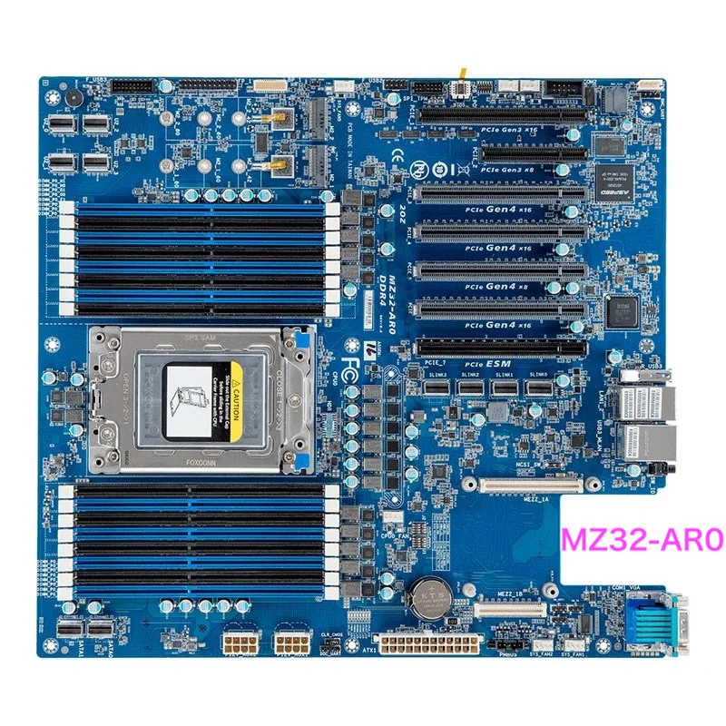 Gigabyte MZ32-AR0 REV:1.0 Motherboard DDR4 Socket SP3 Mainboard fully ...