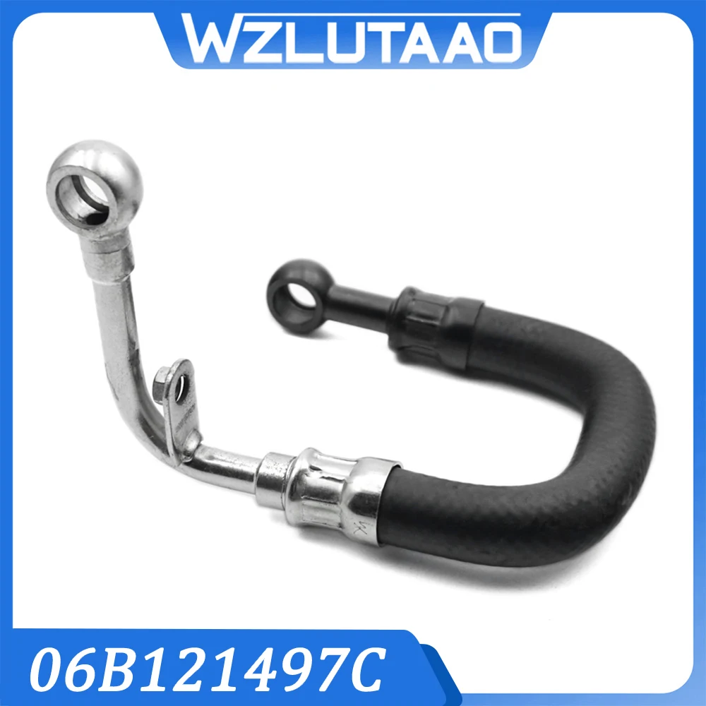 06B121497C Turbocharger Coolant Feed Line Hose For Audi A6 S6 A4 B6 B7 ...