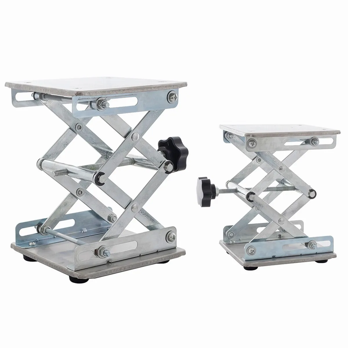 Adjustable Lifting Table Showcase Display Stand Scissor Jack Lifter for ...