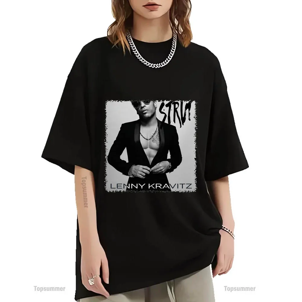 Strut-Album-T-Shirt-Lenny-Kravitz-Tour-T-Shirt-Men-Summer-Fashion-Black ...
