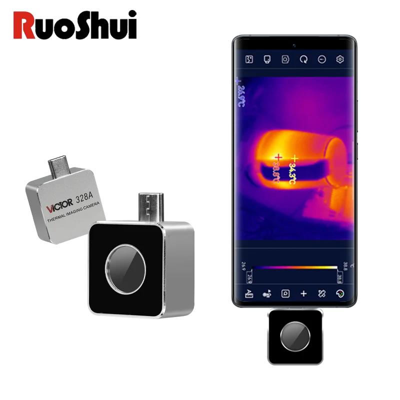 VICTOR VC328B/A Mobile Thermal Imager for Android Phone IP65 Industrial、fault、PCB Inspection ...