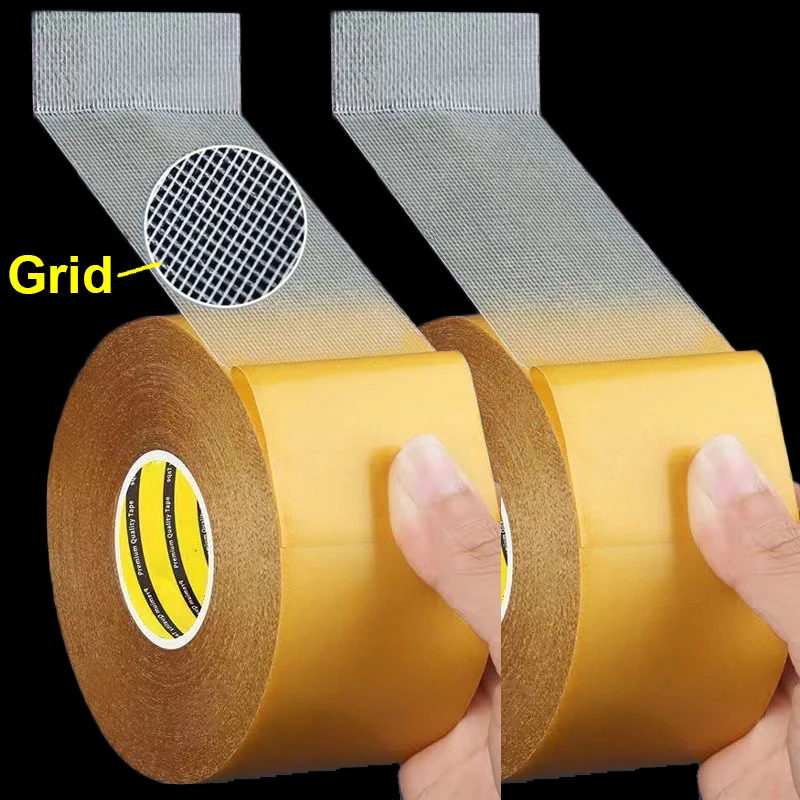 5M-Strong-Fixation-Double-Sided-Tape-Translucent-Mesh-Waterproof-Super ...