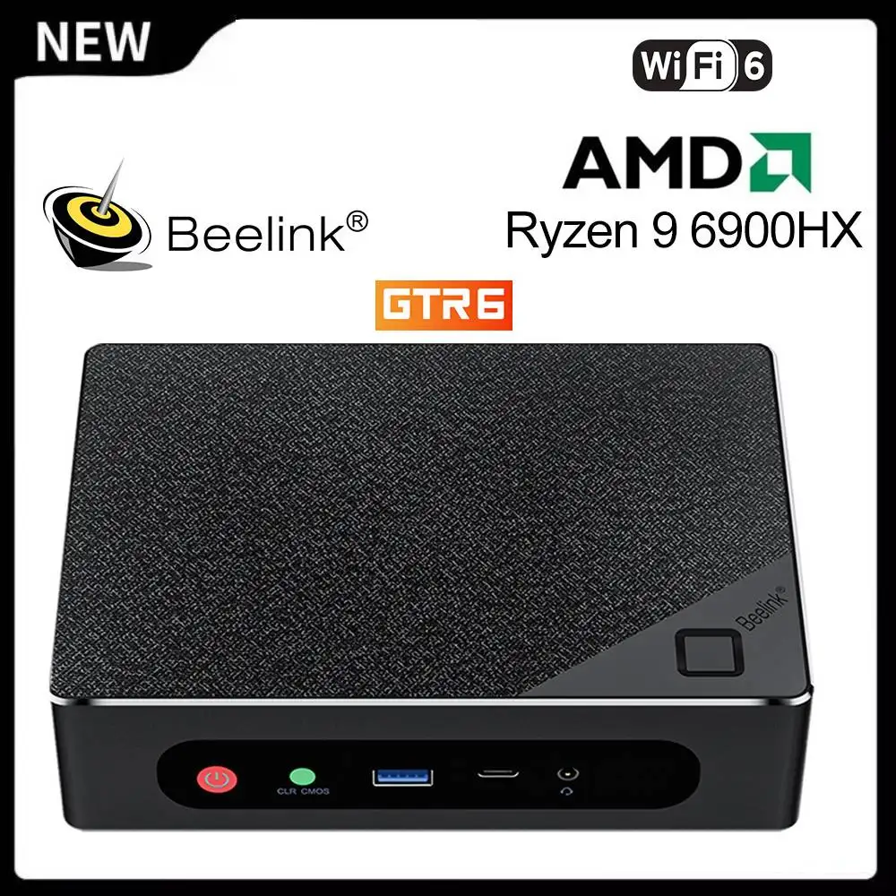 2023 Beelink Ryzen 9 6900HX GTR6 Mini PC Gamer Windows 11 Pro 32GB SSD ...
