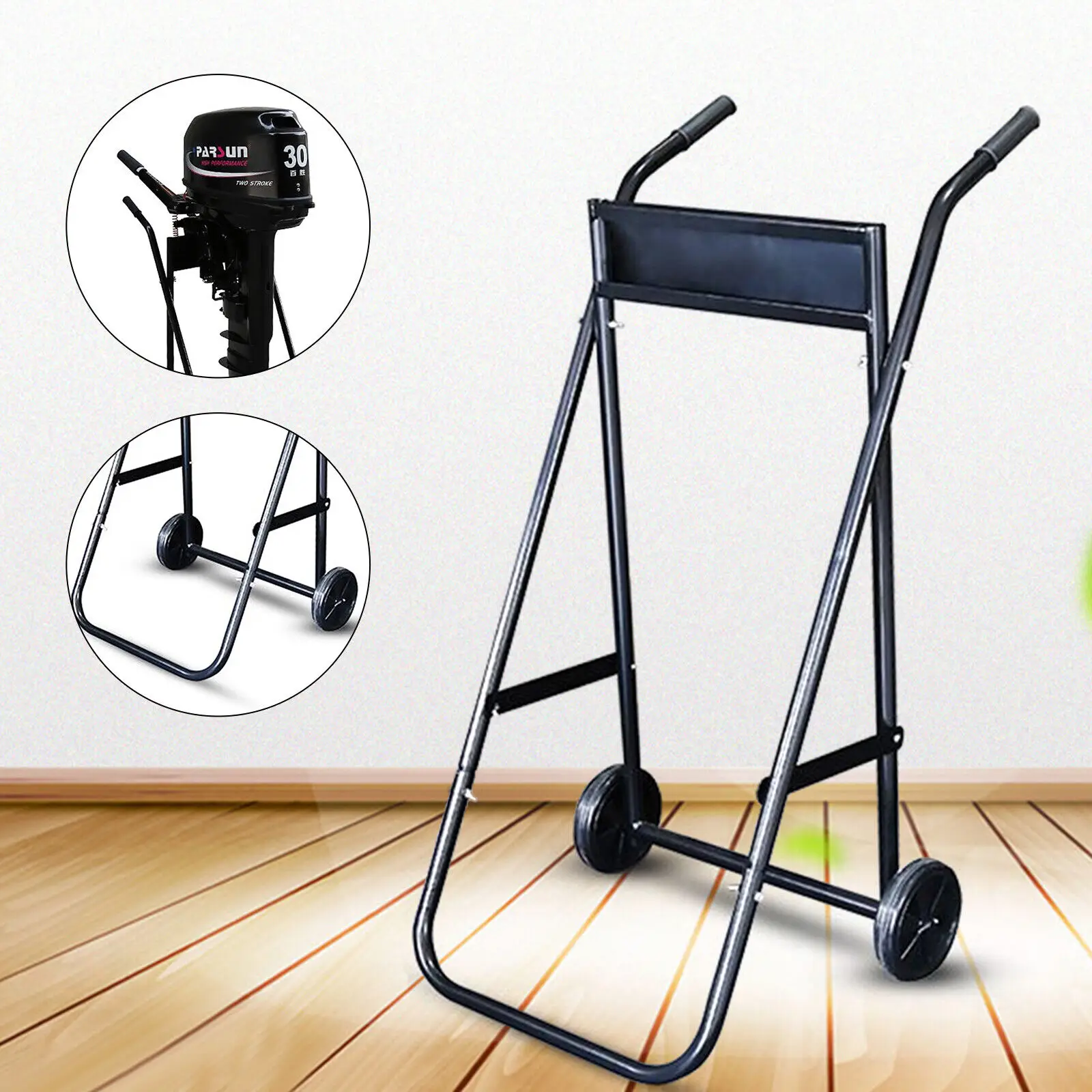 Foldable-Heavy-Duty-Outboard-Boat-Motor-Stand-Carrier-Cart-Dolly ...