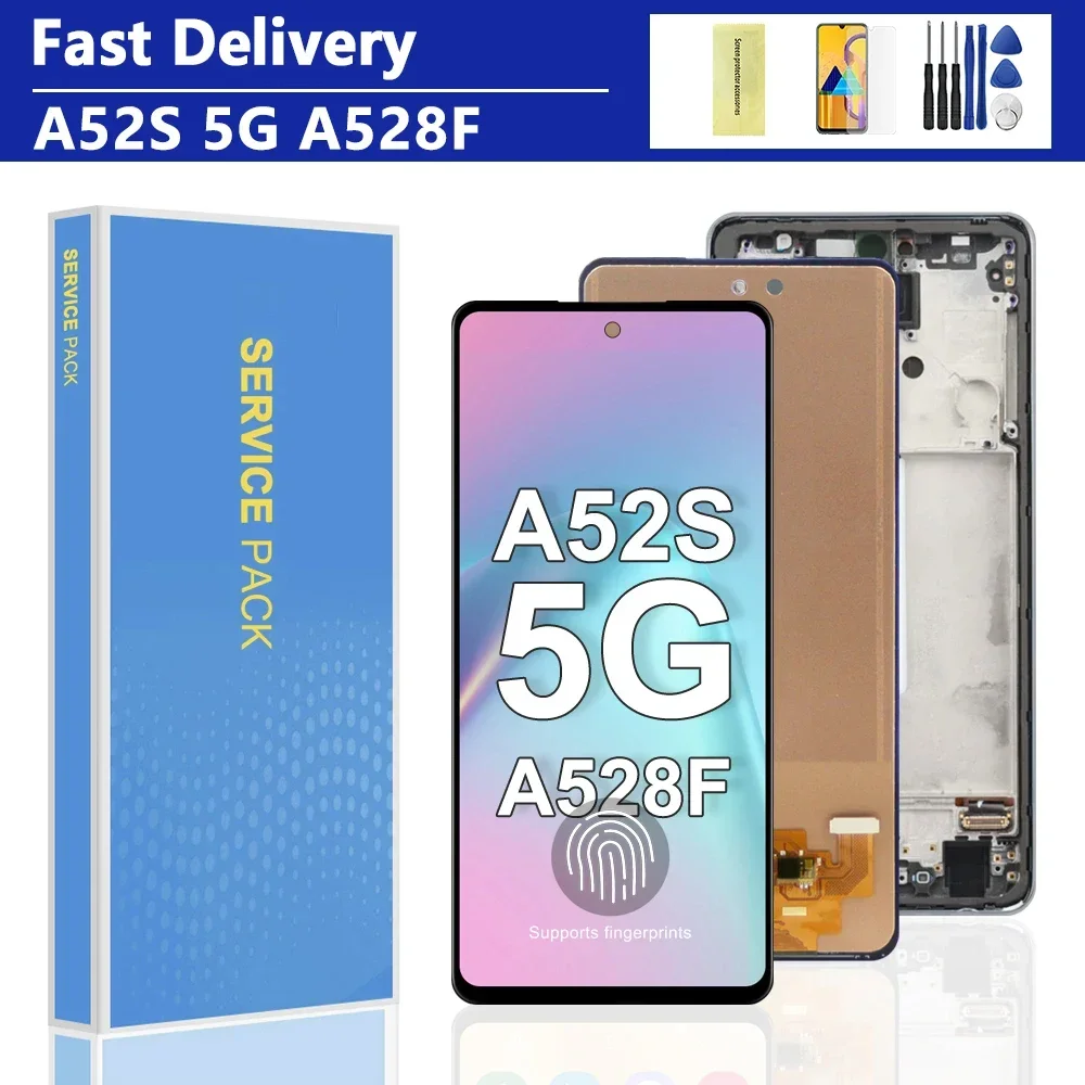 6-5-AMOLED-For-Samsung-A52s-5G-A528B-A528B-DS-LCD-Display-Touch-Screen ...