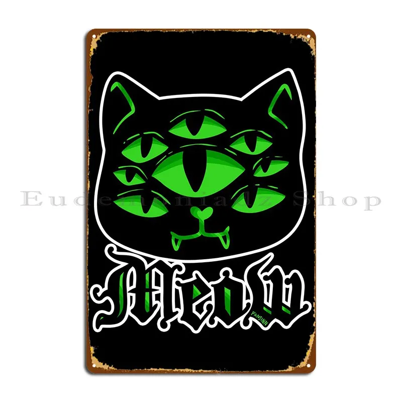Cat-Gothic-Goth-Halloween-Metal-Plaque-Poster-Plates-Cinema-Wall-Plaque ...