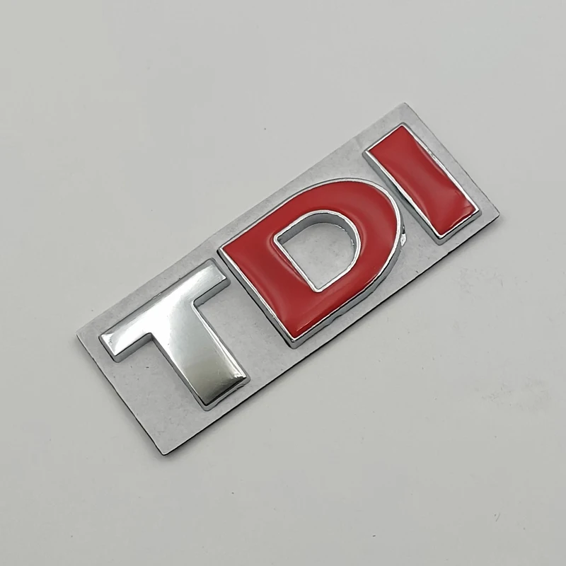 3D Metallchrom TDI Emblem Aufkleber Auto Trunk Abzeichen